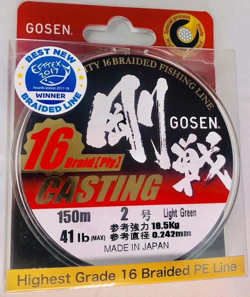 GOSEN 16 Ply Casting Braid – New Age Fishing