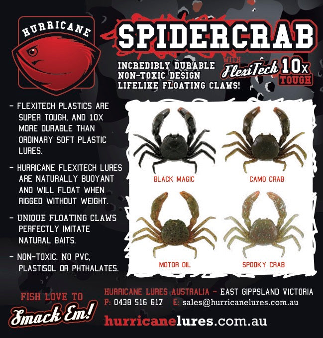 HURRICANE SPIDER CRAB 6.5G – New Age Fishing